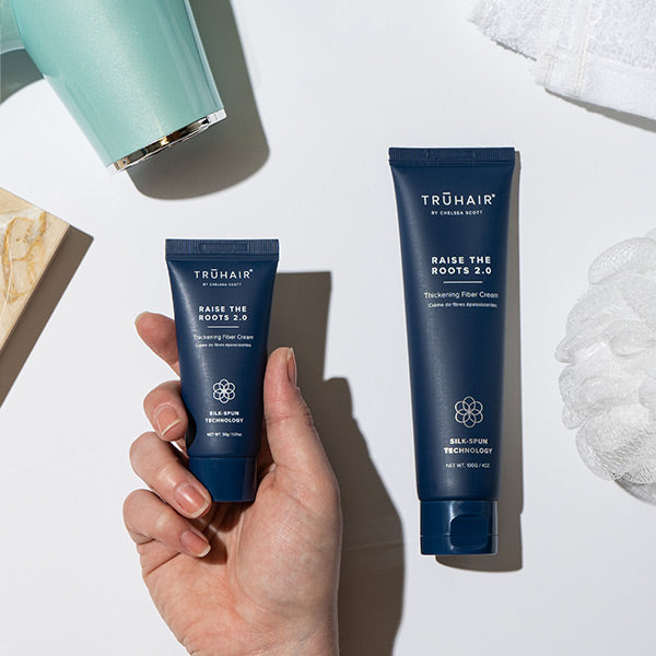TRUHAIR Thickening Fiber Hair Cream Home & Go Set